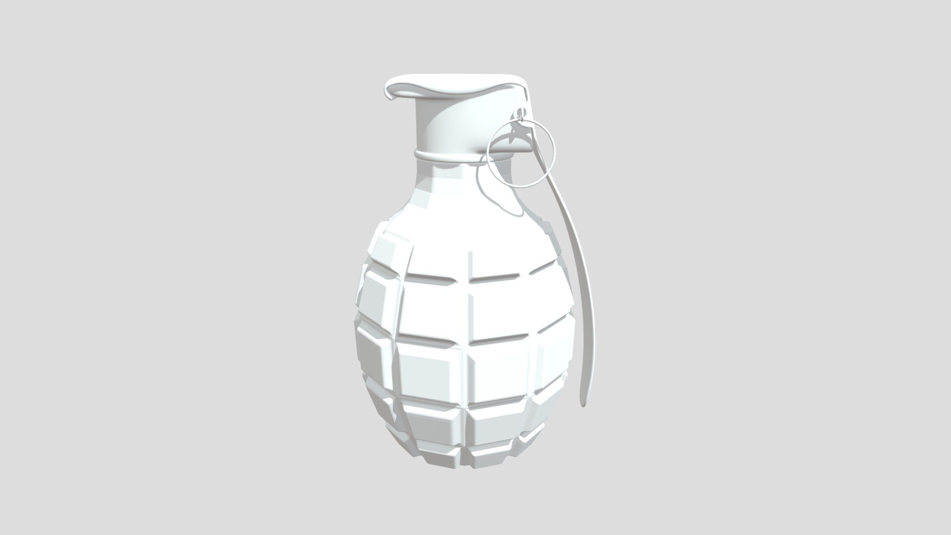 Low Poly Grenade Textured and Not Textured - Download Free 3D model by ...