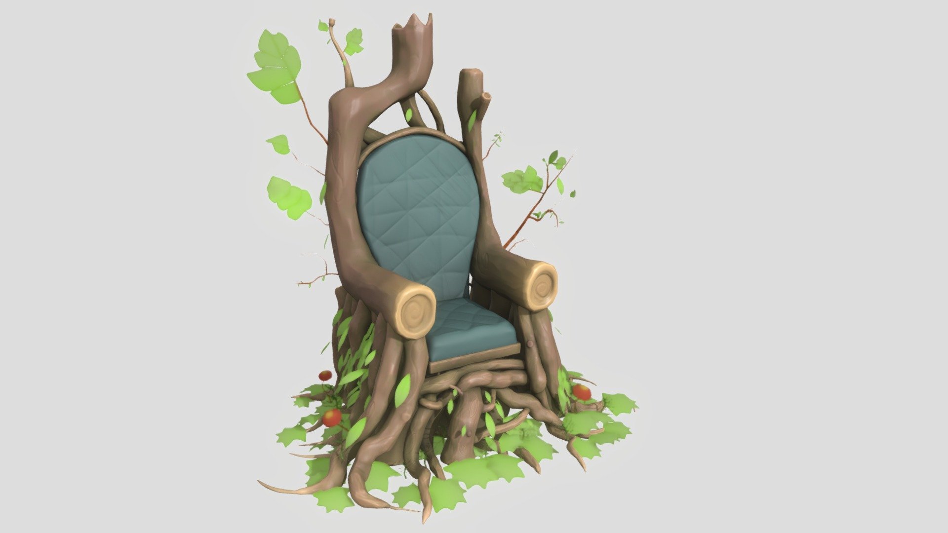 Stylized Nature Throne - 3D model by Nkosa [eaaf884] - Sketchfab