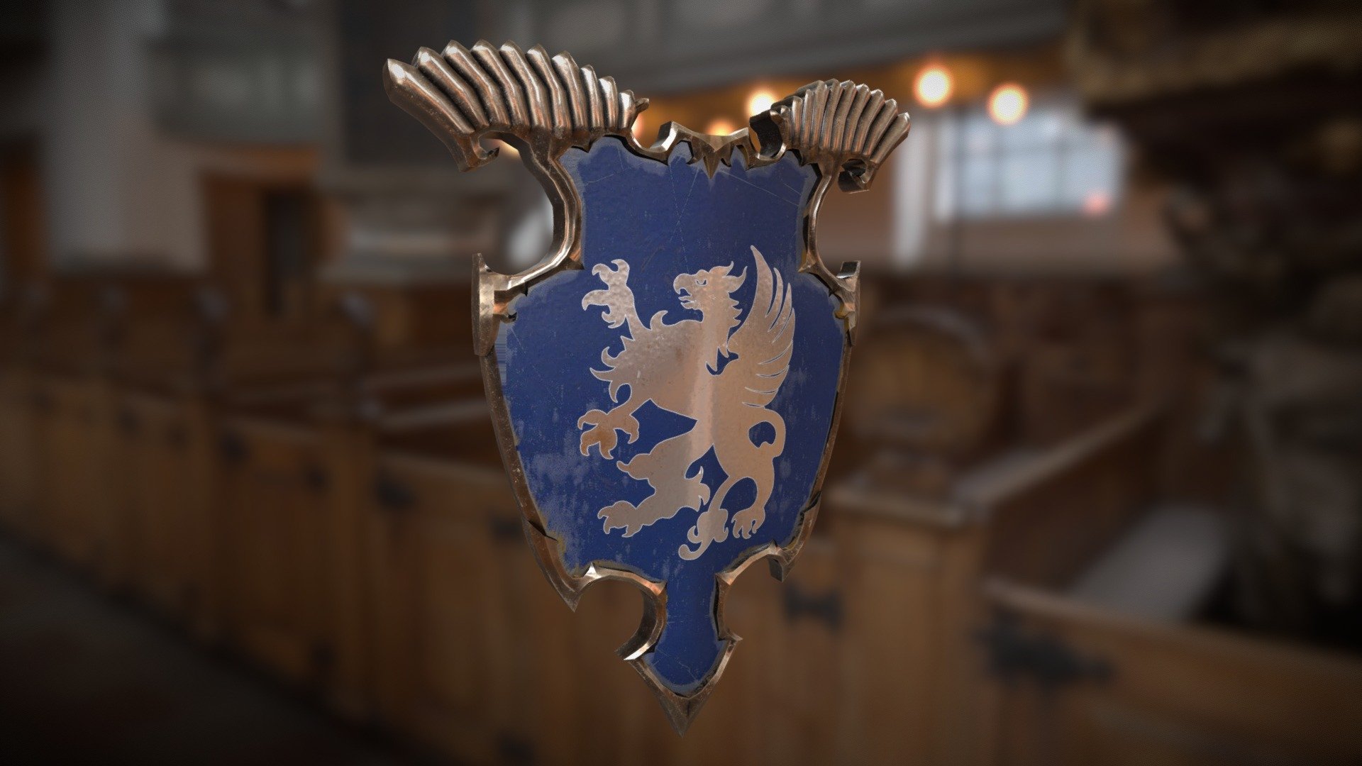 Griffin Shield - 3D model by Silver Shield (@silvershieldassets ...