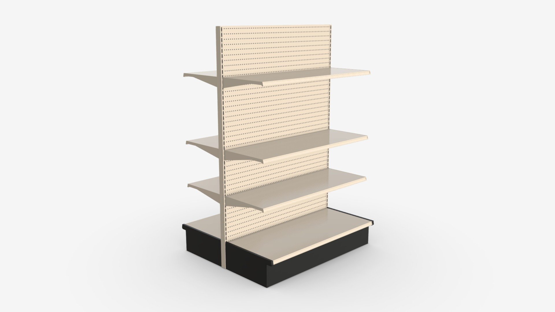 Store Shelving Double Sided Unit - Buy Royalty Free 3D model by HQ3DMOD ...