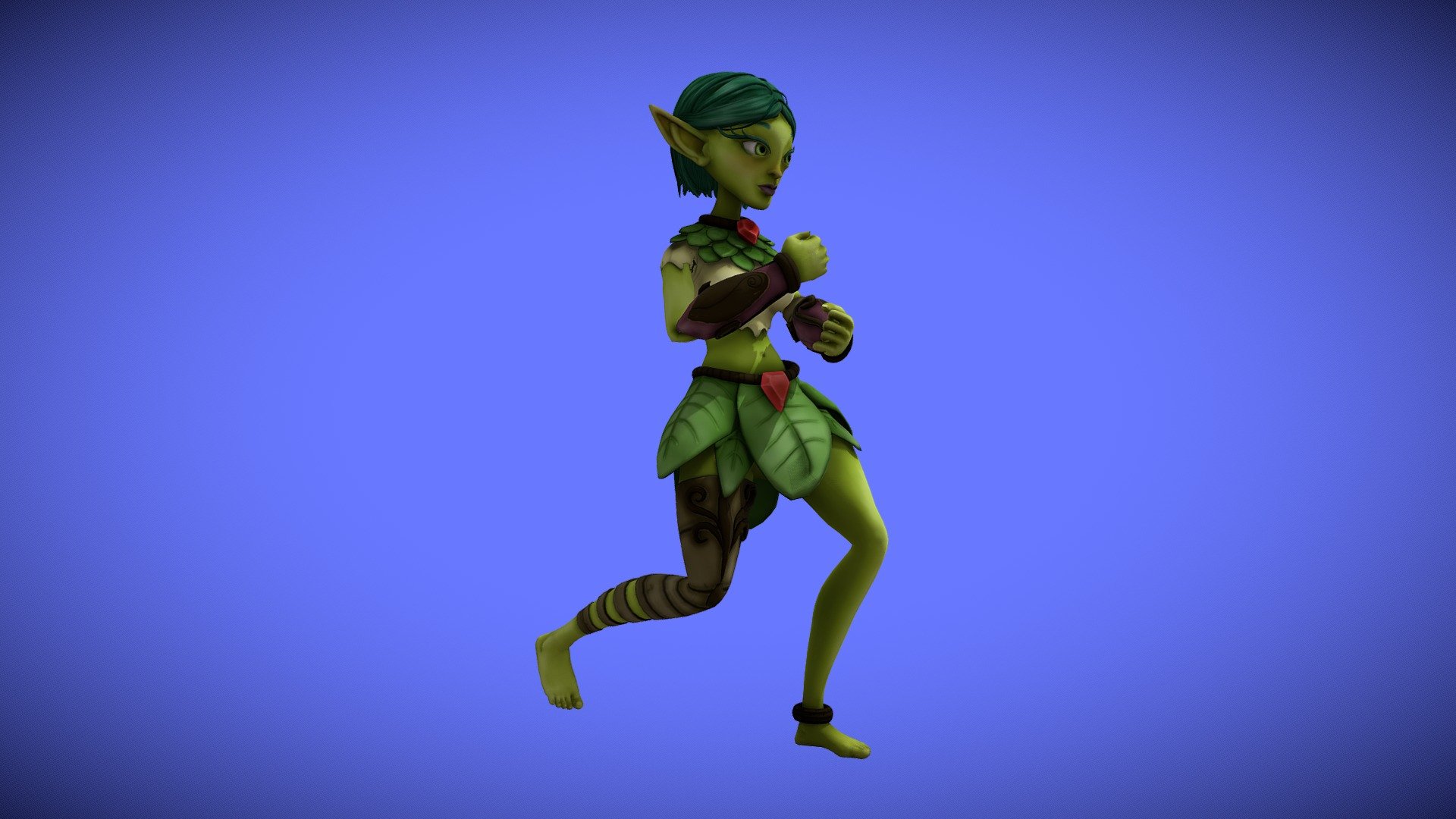 Animated Magic Elf Casts Evil Spell - 3D model by LasquetiSpice ...