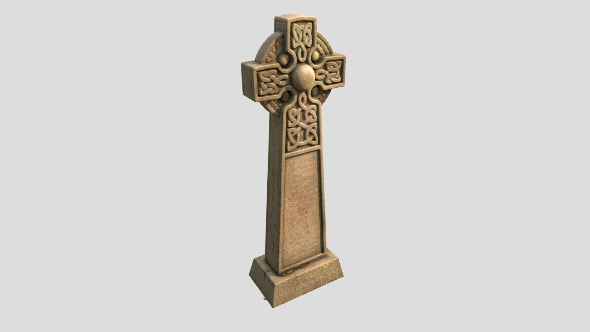 Celtic Cross Gravestone - Buy Royalty Free 3D model by Kieron Helsdon (@ronski) [eab623f ...