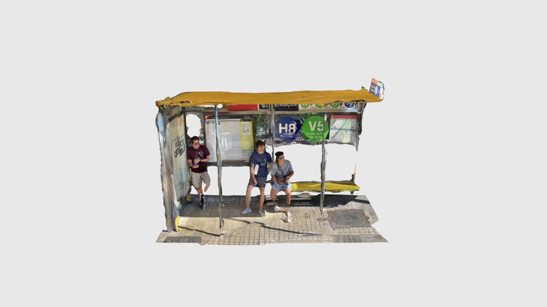 Bus Stop - Download Free 3D model by kimrj1 [eab74b9] - Sketchfab