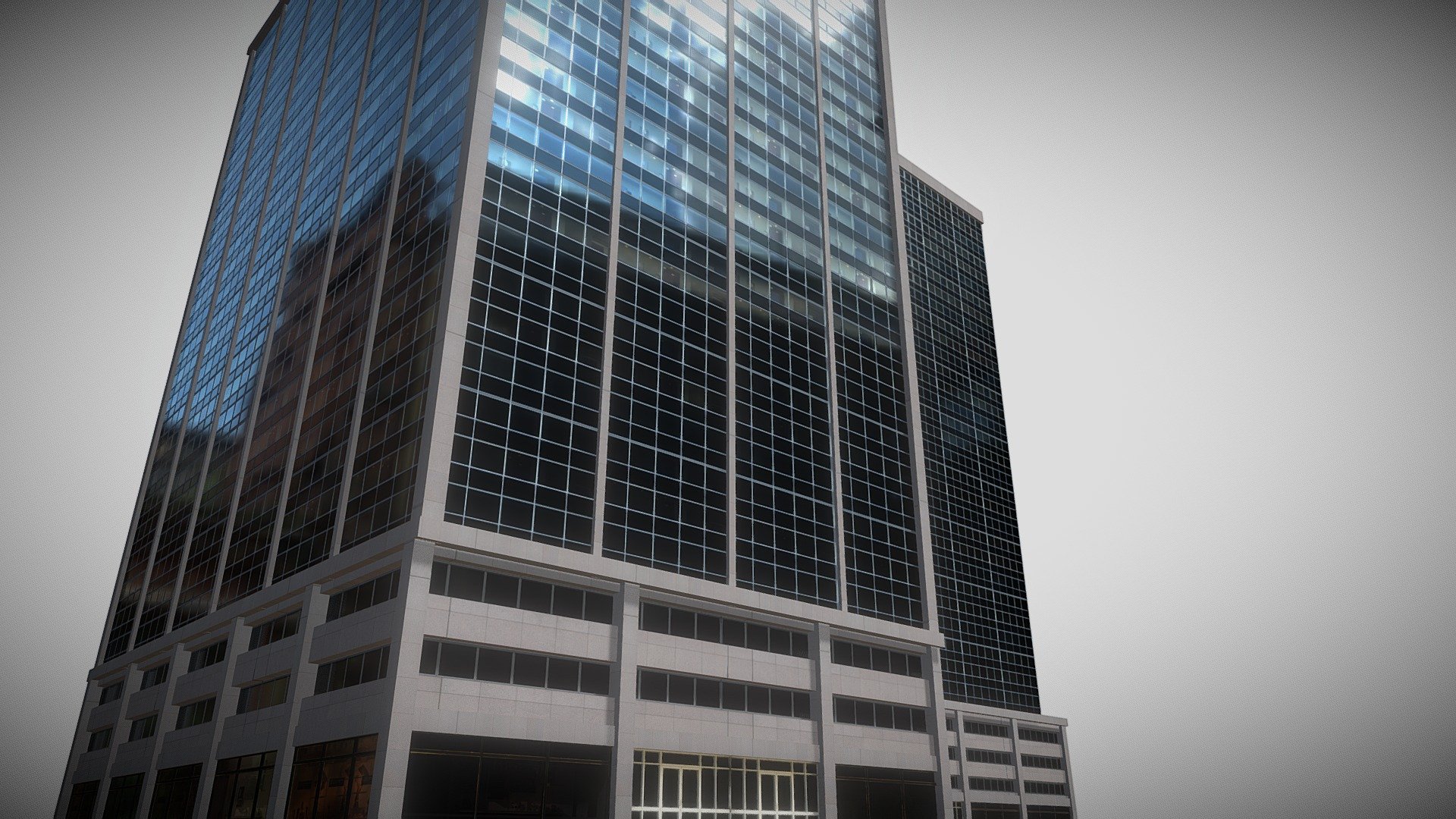 Game Ready City Downtown Office Buildings - 3D model by ModelMaker ...