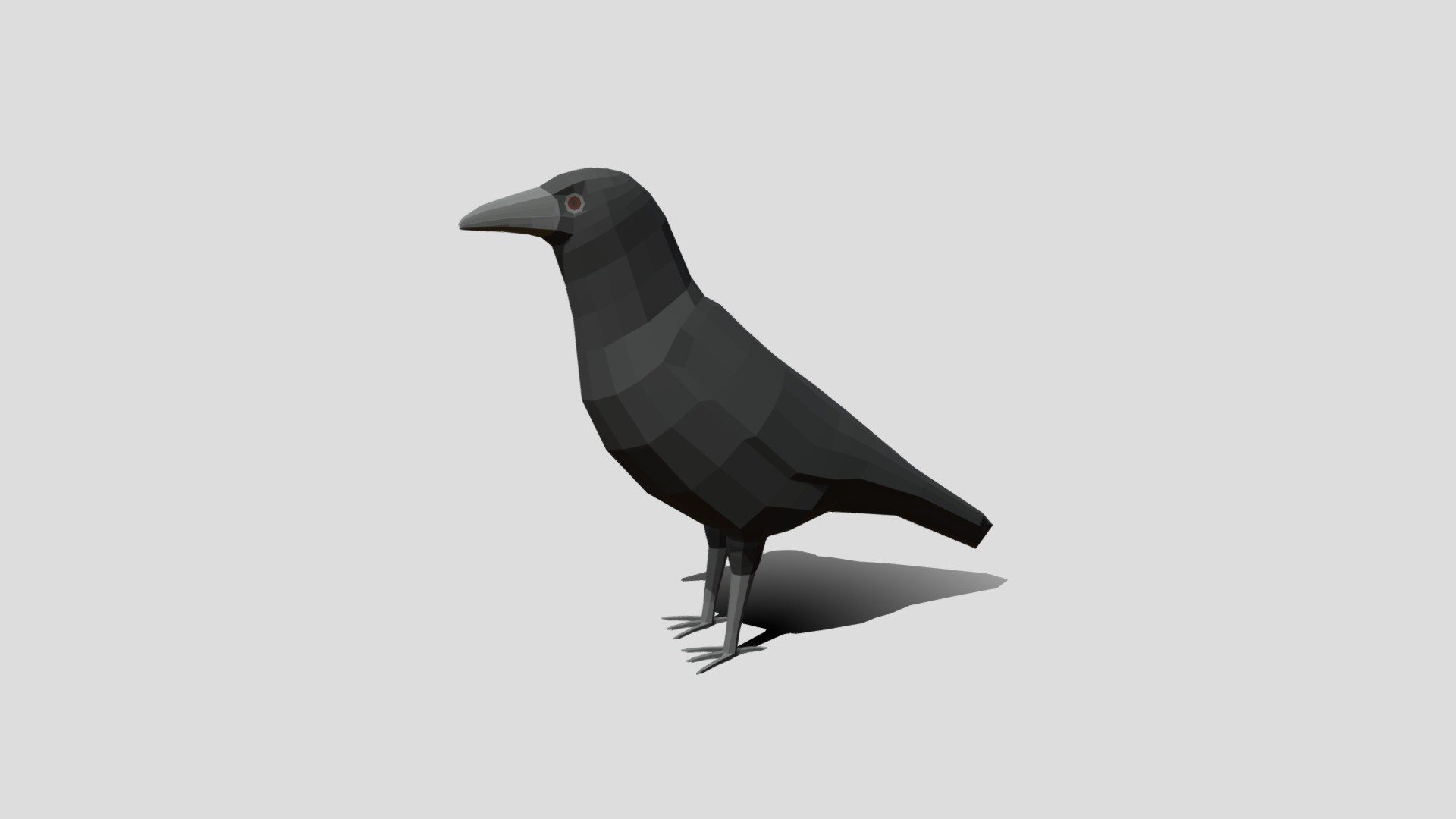 Low Poly Cartoon Crow - Buy Royalty Free 3D model by chroma3d ...