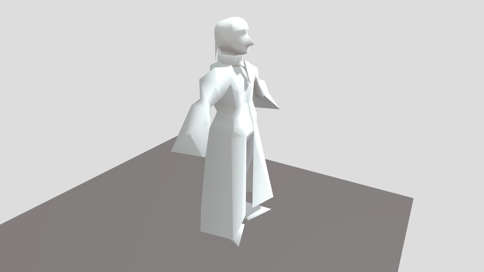 Low Poly Woman With Coat And Scarf - Download Free 3D model by ...