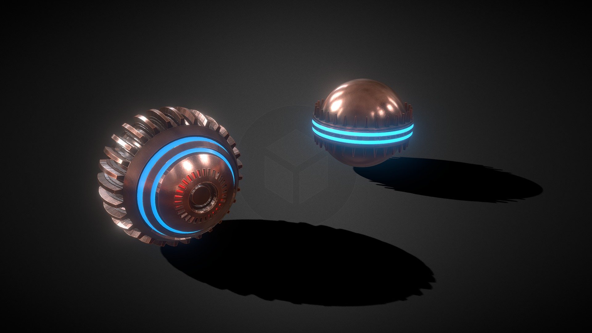 Sci- Fi Sphere Collection Metal Two (Part 03) - Buy Royalty Free 3D ...
