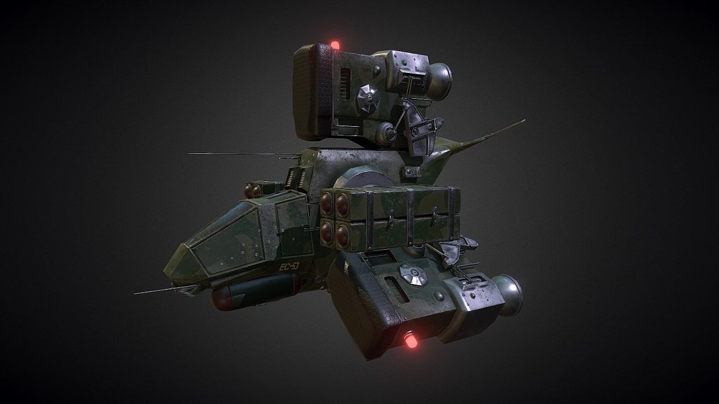 Patrol Ship V2 - 3D model by gdelforge [eabc907] - Sketchfab