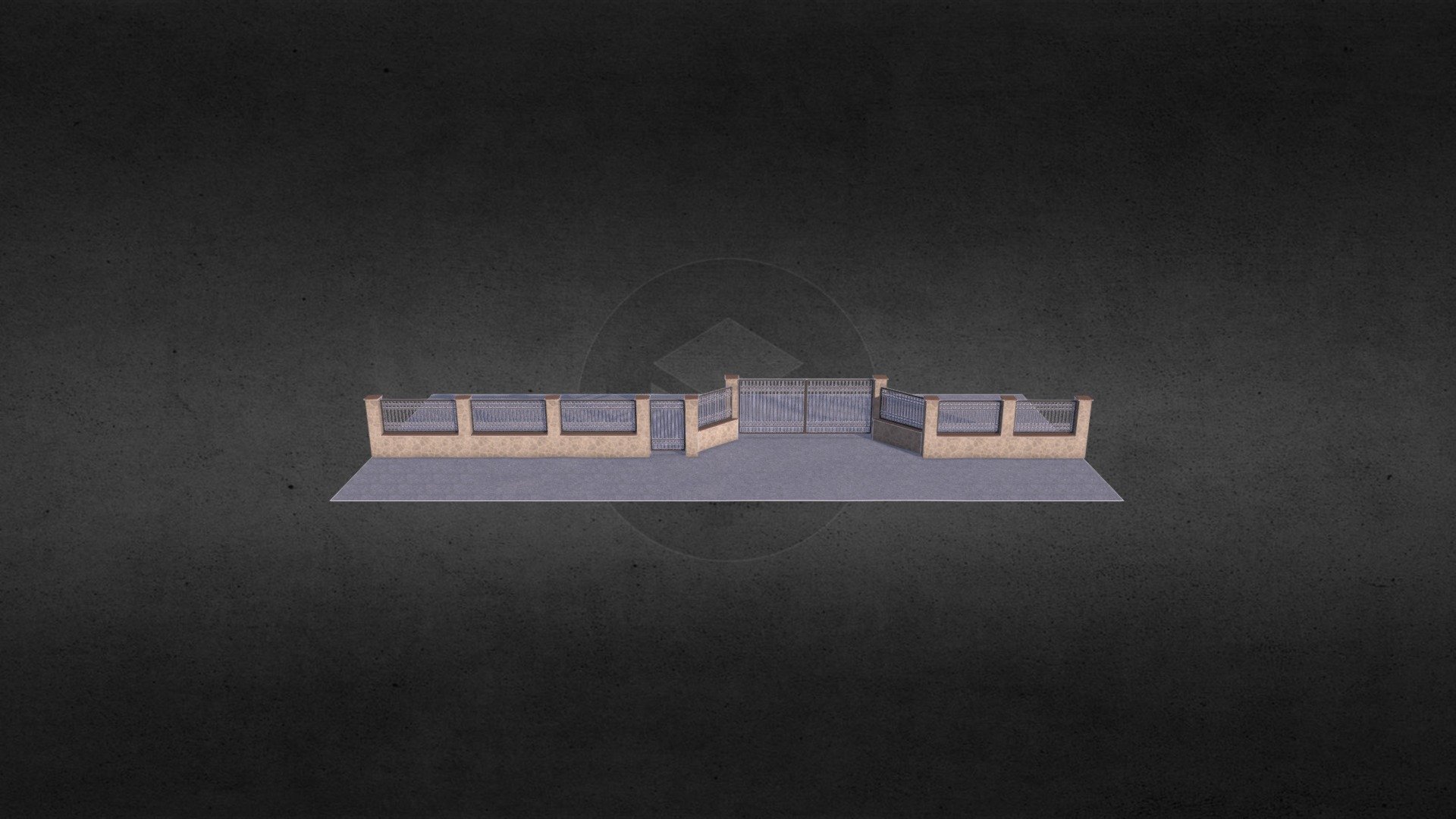 simple gates - 3D model by thekomzone [eabea09] - Sketchfab