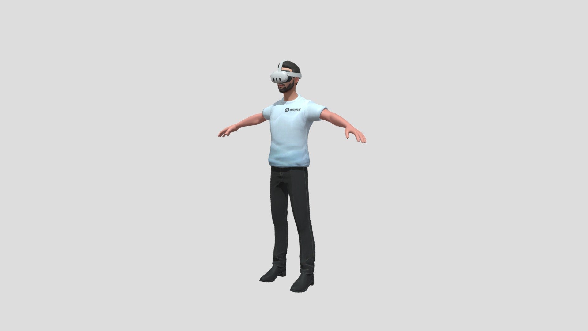 Man with Meta Quest 3 headset - Download Free 3D model by onirix ...