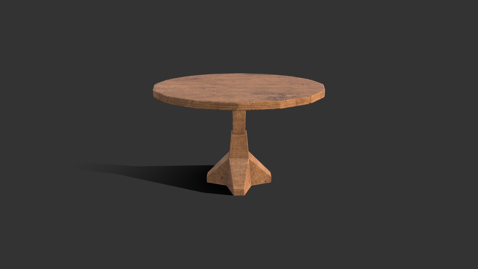 Tavern Round Table Low Poly - 3D model by ApeTacos [eabf604] - Sketchfab