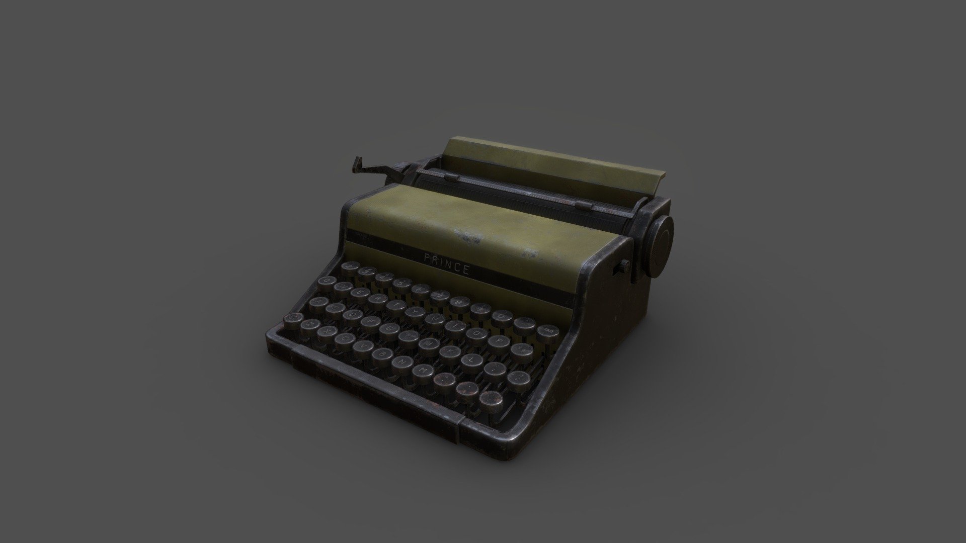 Typewriter - 3D model by Nathan Alejver (@nathanalejver) [eac0877 ...