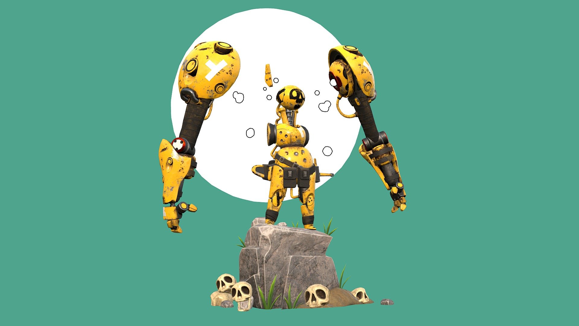 Scavenger Bot - 3D model by Justin T Phillips (@jtp360) [eac5f7a ...