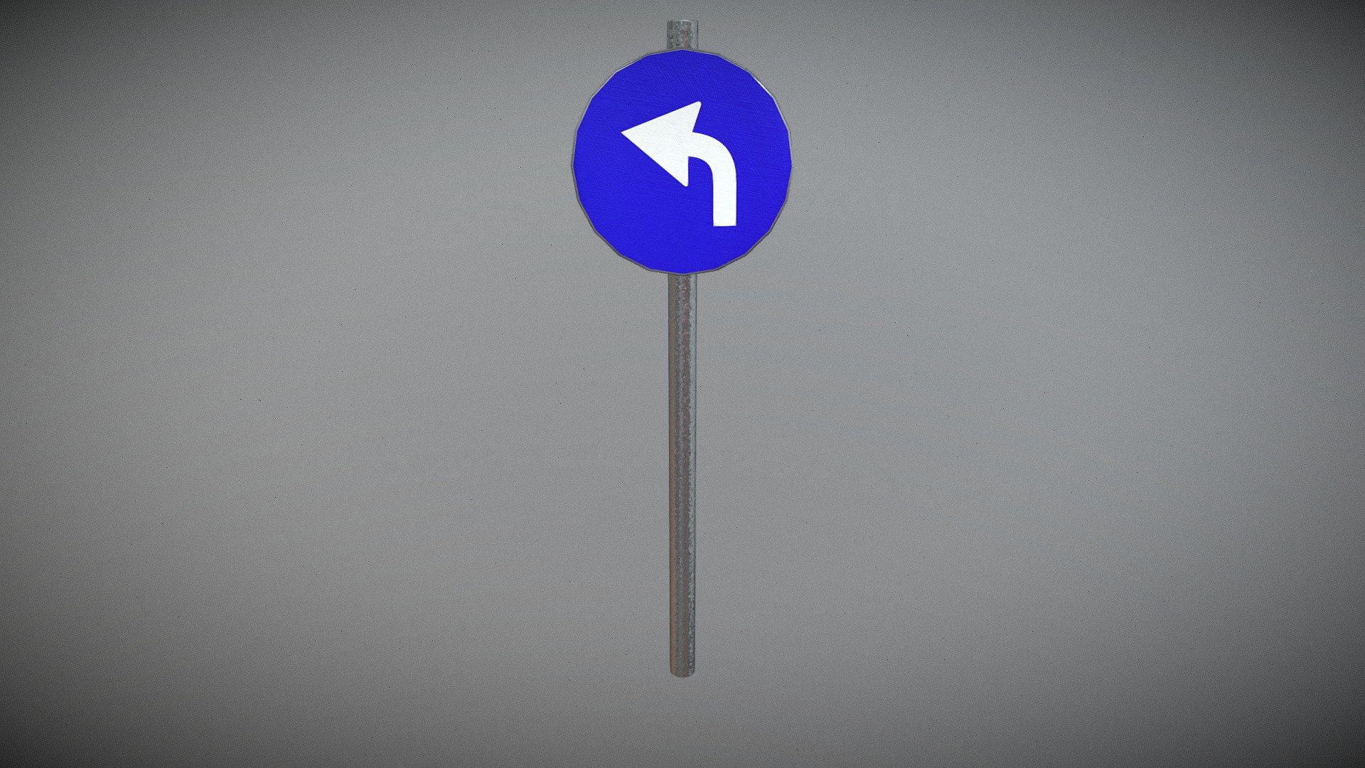 Forward Left Forced Sign Traffic - Download Free 3D model by Dudzy ...