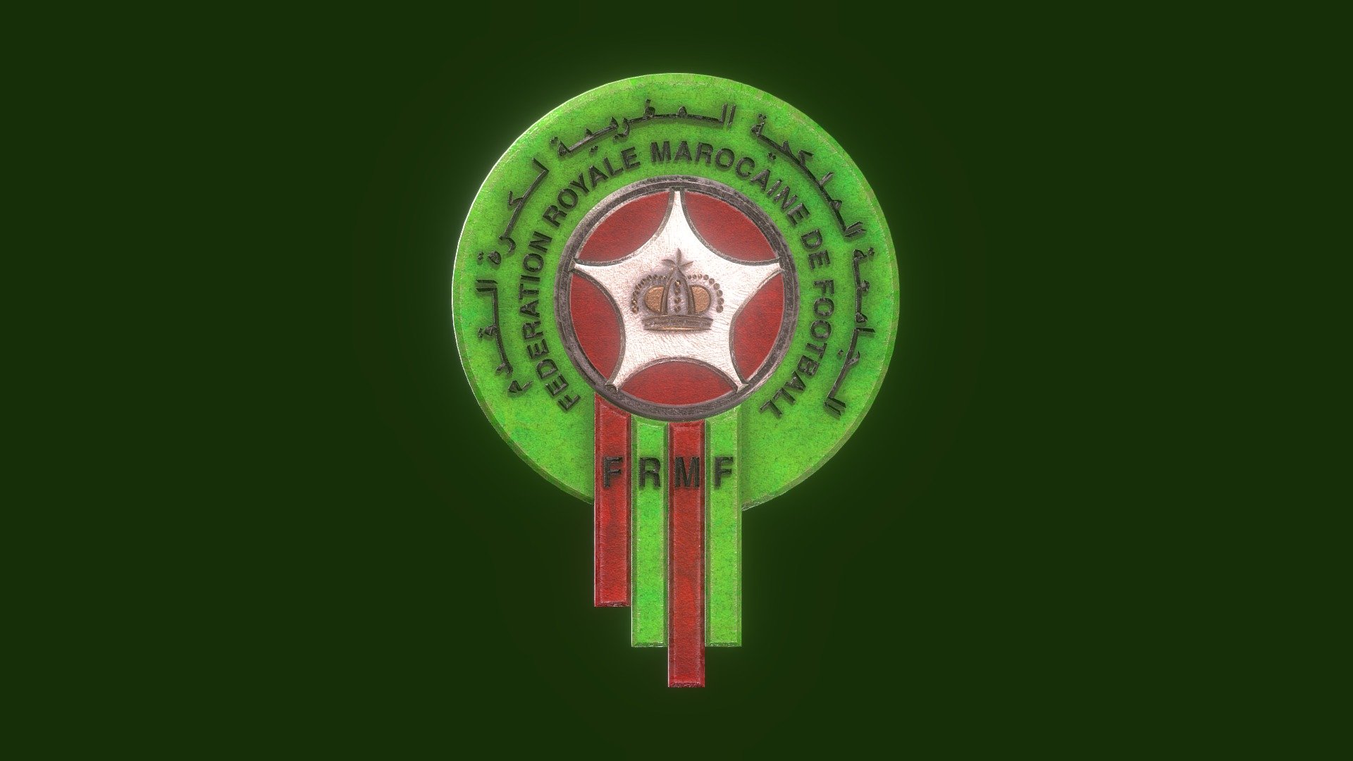 Morocco national team – 3D badge - Buy Royalty Free 3D model by ...