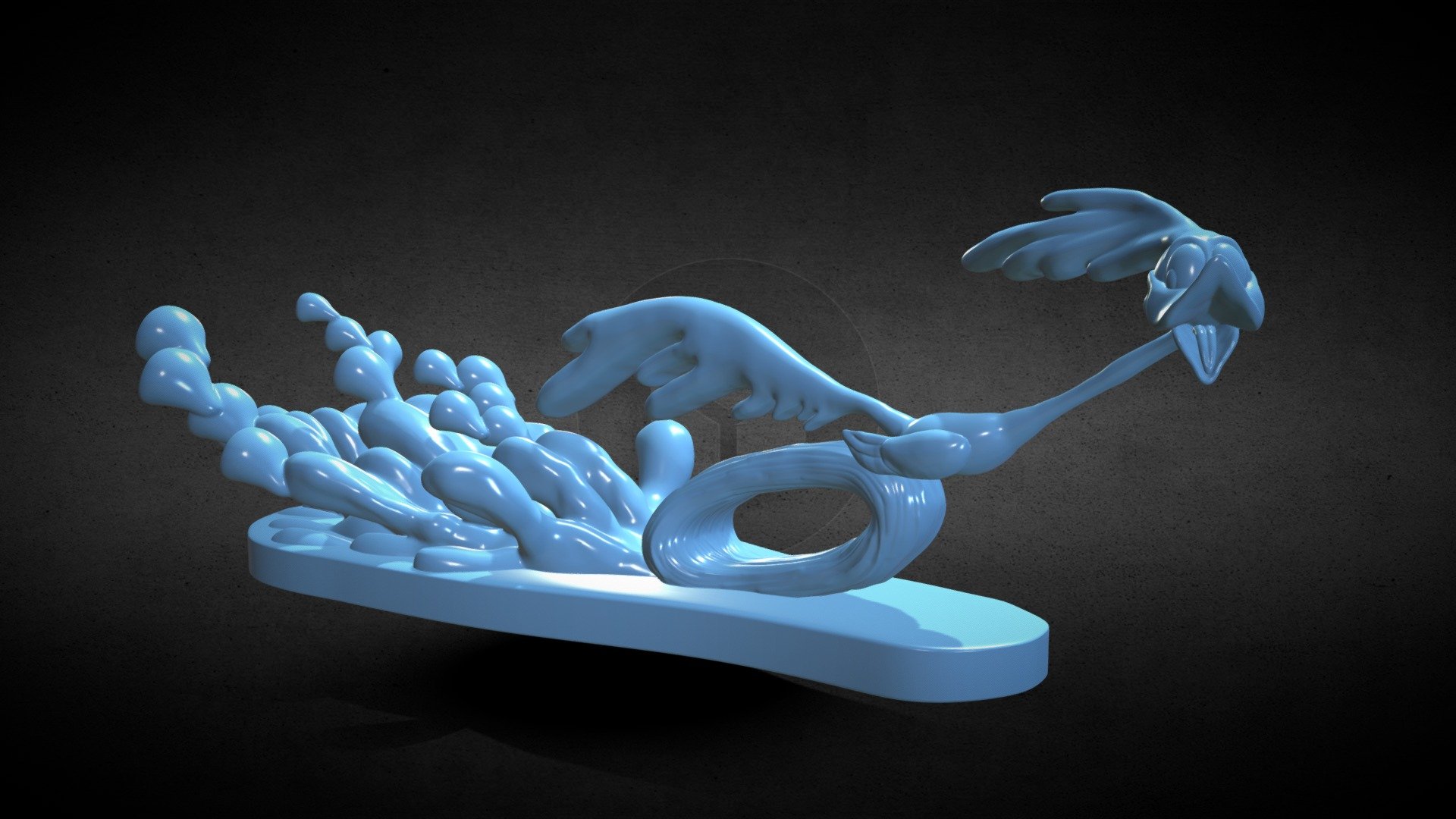 The Road Runner Sculpture - Buy Royalty Free 3D model by paburoviii ...