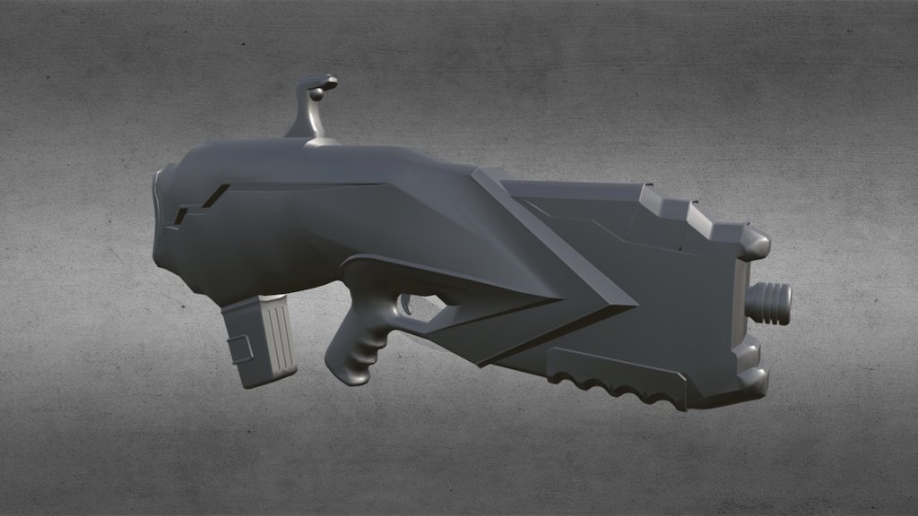 Sci Fi Weapon - 3D model by Gunhild Bø (@gunhildkb) [eac9f25] - Sketchfab