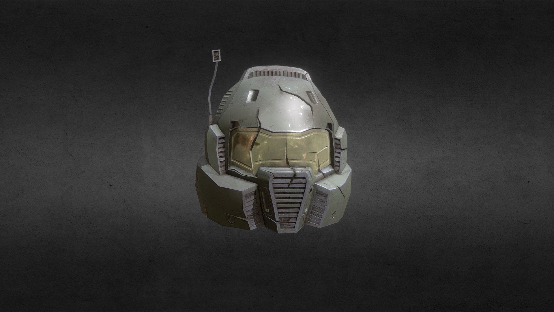 SCI F Low Poly Helmet - 3D model by pedrotsv [eacbf86] - Sketchfab
