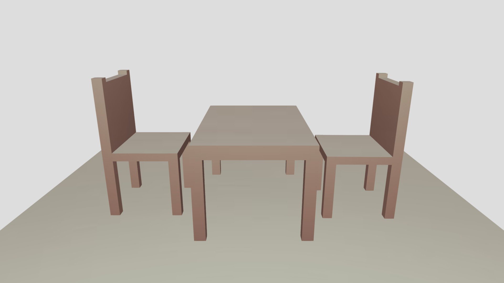 Chair and Table 3D Model - Download Free 3D model by Riyad Hossain ...