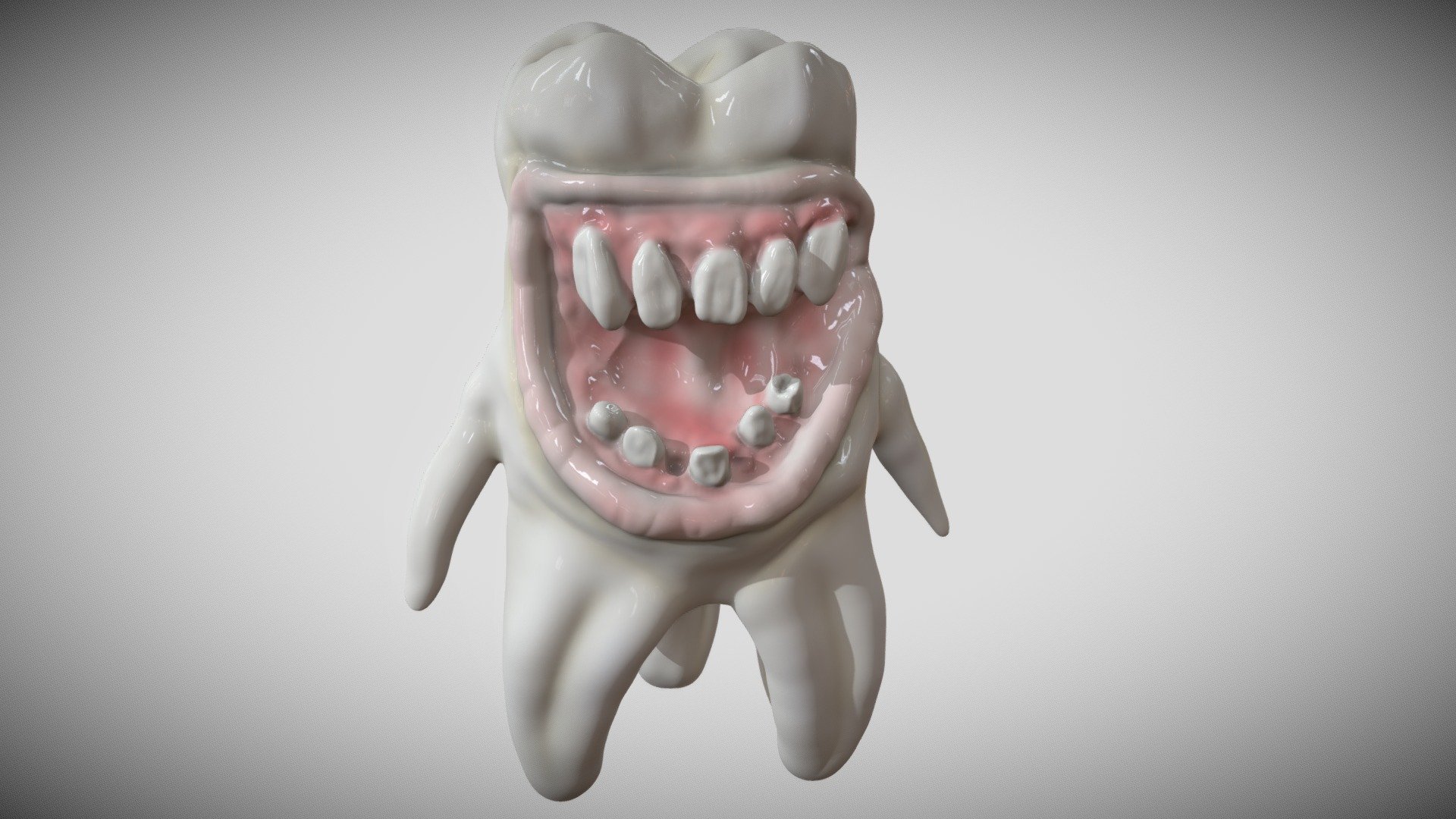 Tooth Monster - 3D model by nateordie [ead0f9a] - Sketchfab
