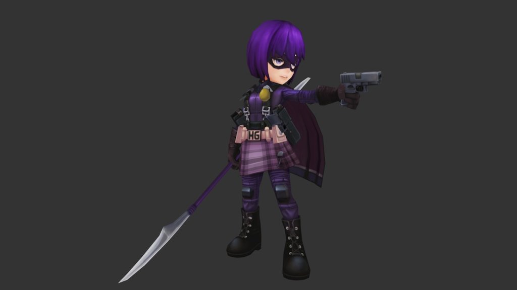 Hit-Girl - 3D model by olrok [ead2a23] - Sketchfab
