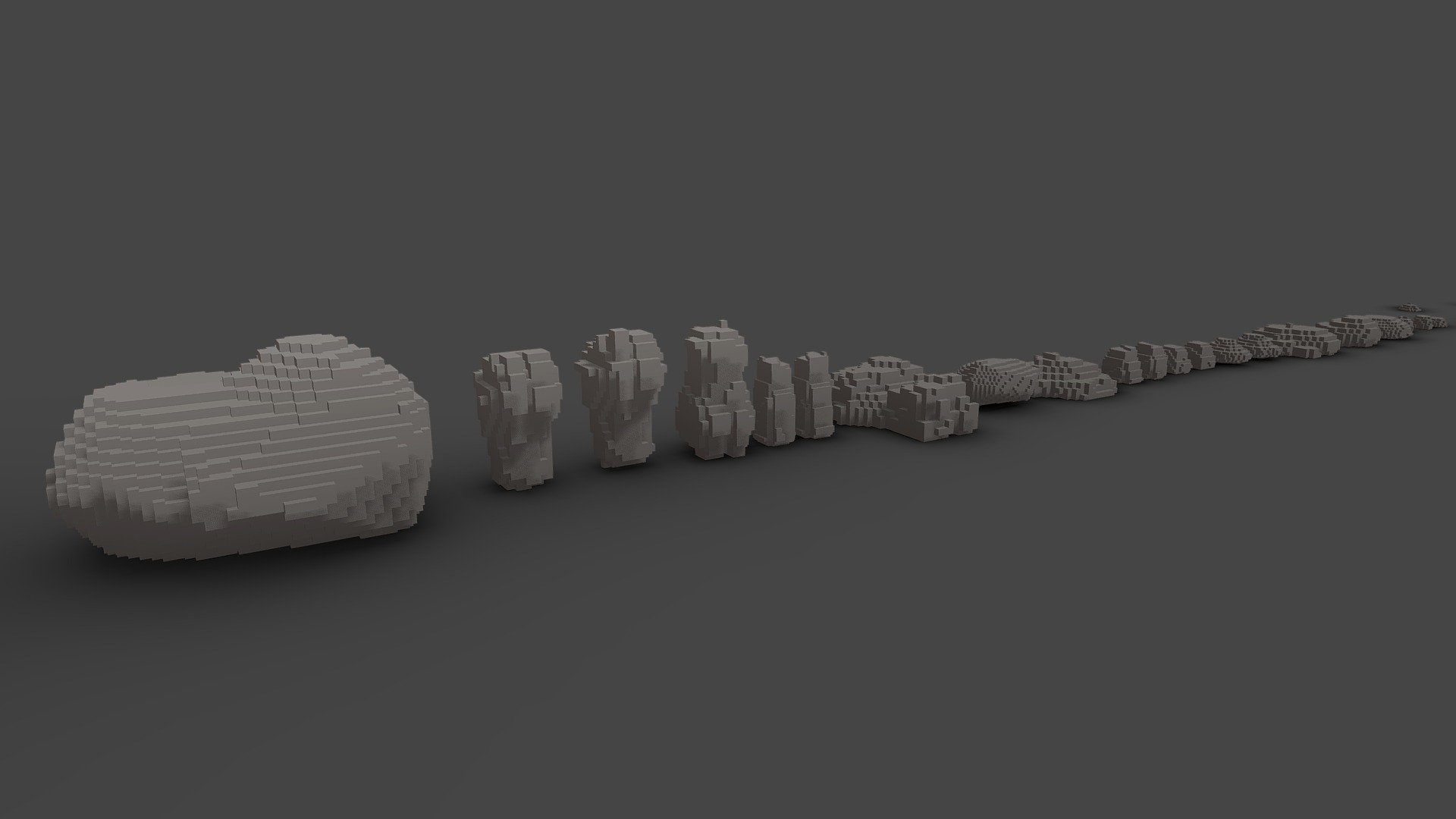 KubiGonic Rock Pack │Voxel 3D Art - 3D model by KubiGonic Voxel 3D Art ...