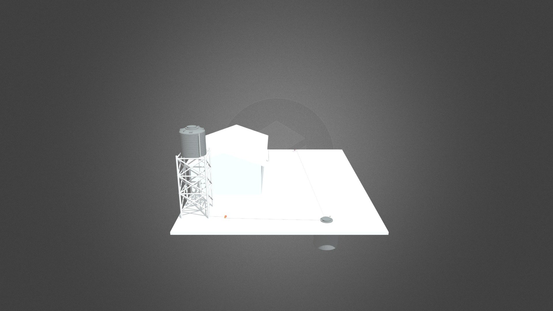 Red de Agua potable Escuela - 3D model by pedropincay22 [ead9ab5 ...