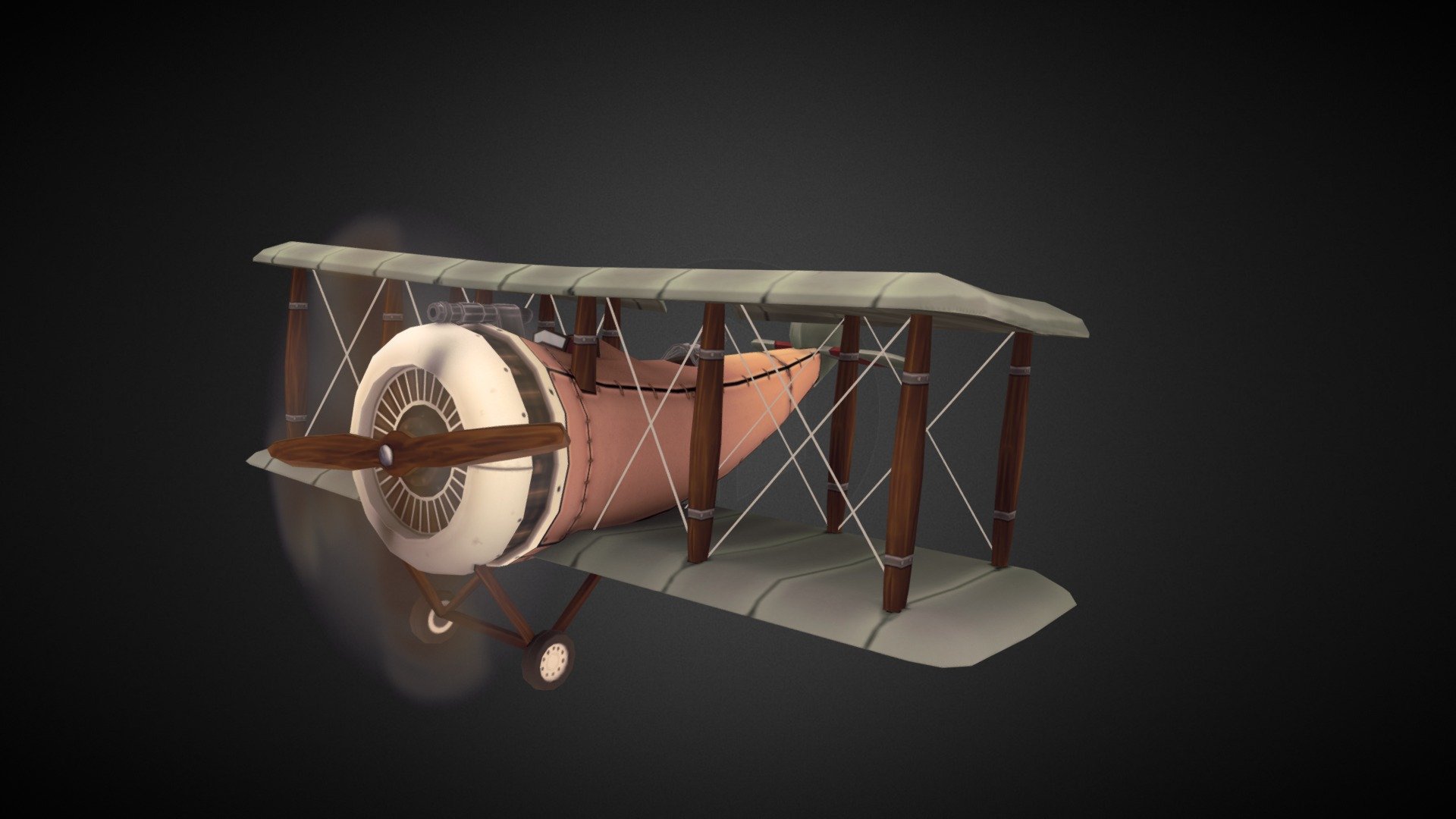 Salmson 2-A2 - Stylized WW1 Plane - 3D model by Luka van Opstal ...