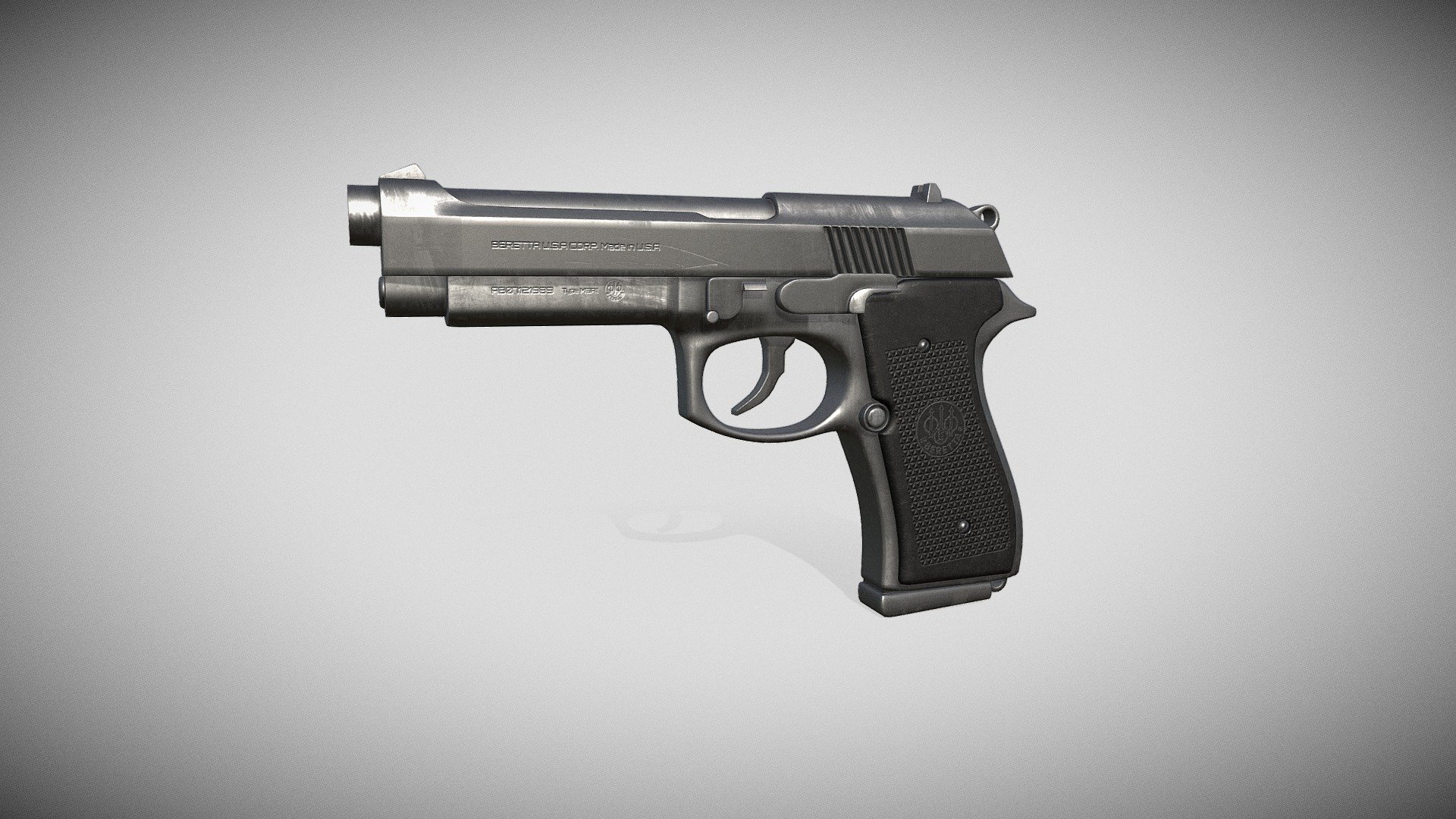 Beretta 92FS - 3D model by Andrey Bilyk (@andrey_bilyk) [eadbfe8 ...