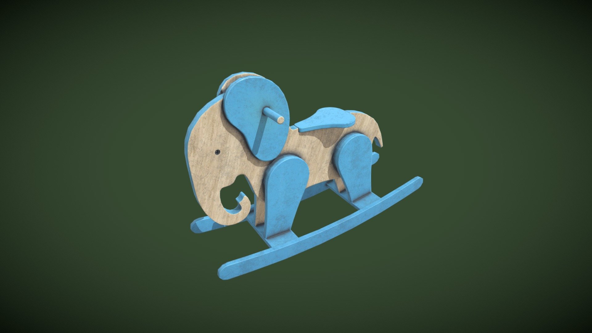 Wooden Elephant Rocking Horse - 3D model by AlekRazum [eadec01] - Sketchfab