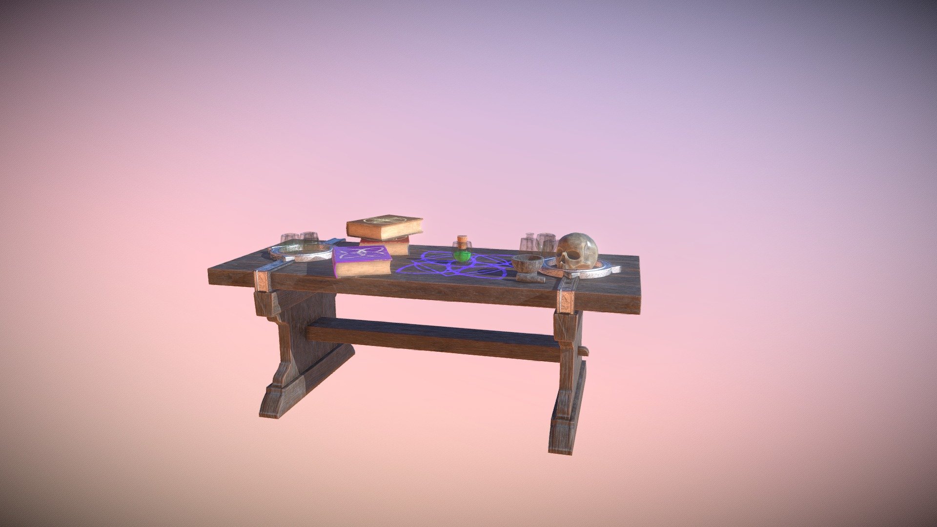 Wizard's Table - 3D model by Dthhwk [eae0337] - Sketchfab