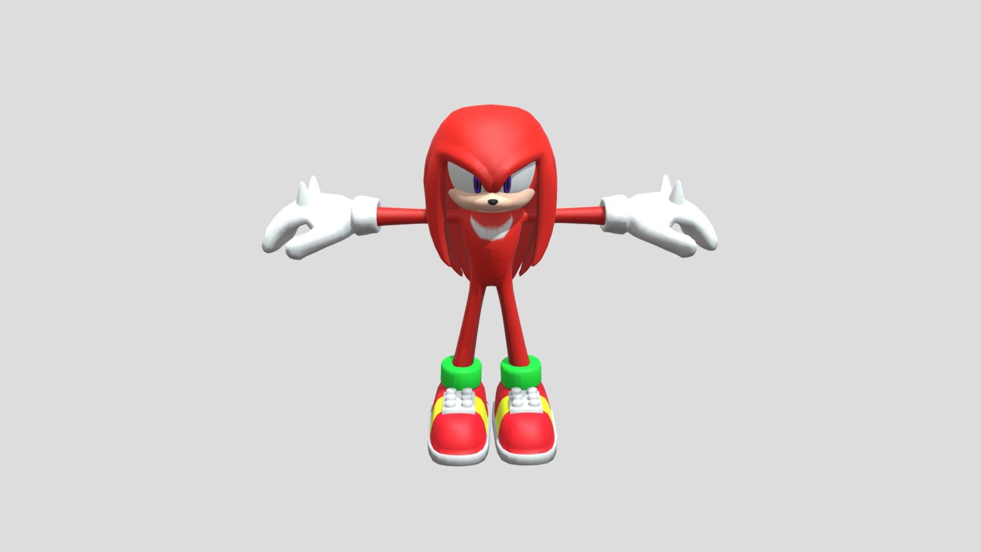 Knuckles - Sonic The Hedgehog 2006 - 3D model by Sonic, Minions and ...