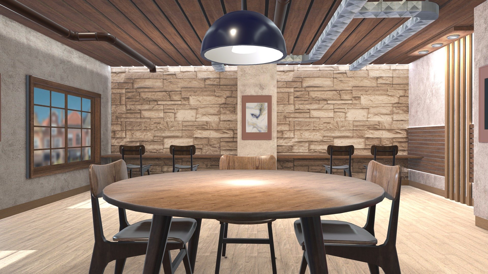 Restaurant_Environment_3D - 3D model by CXR Agency (@CXRAgency ...