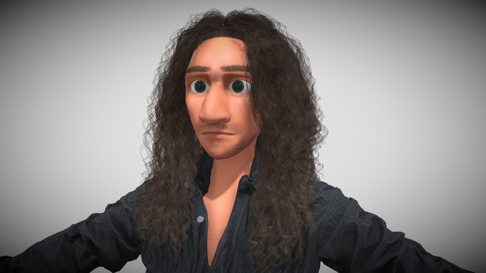 Stylized Cartoon Game Man Character (Rigged) - 3D model by Canino3d ...