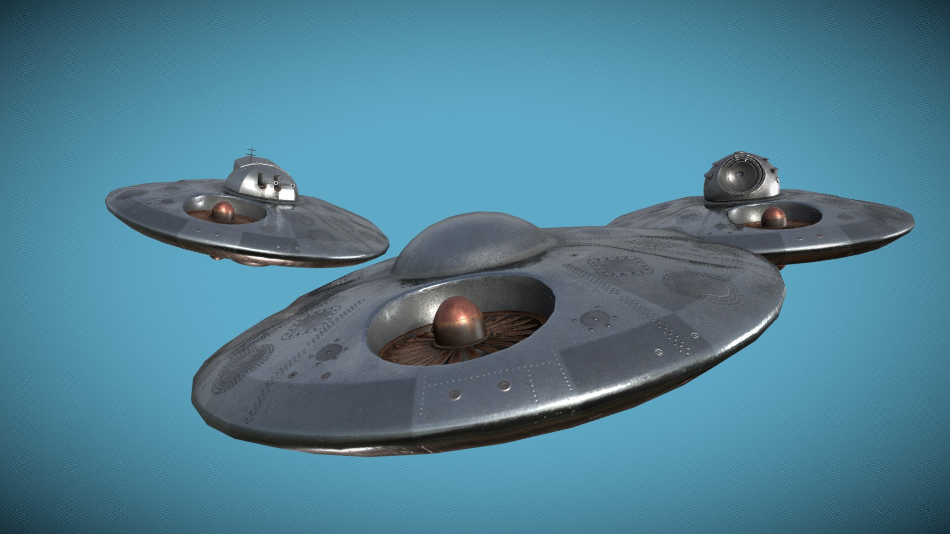UFO Aero Fighter Mark I - 3D model by Mad_Lobster_Workshop [eaea537 ...