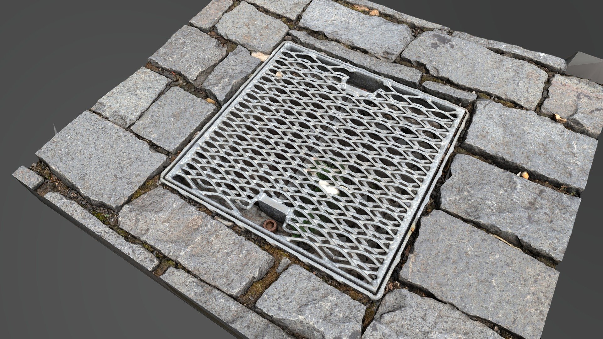 Metal grid cover square pavement - Buy Royalty Free 3D model by ...