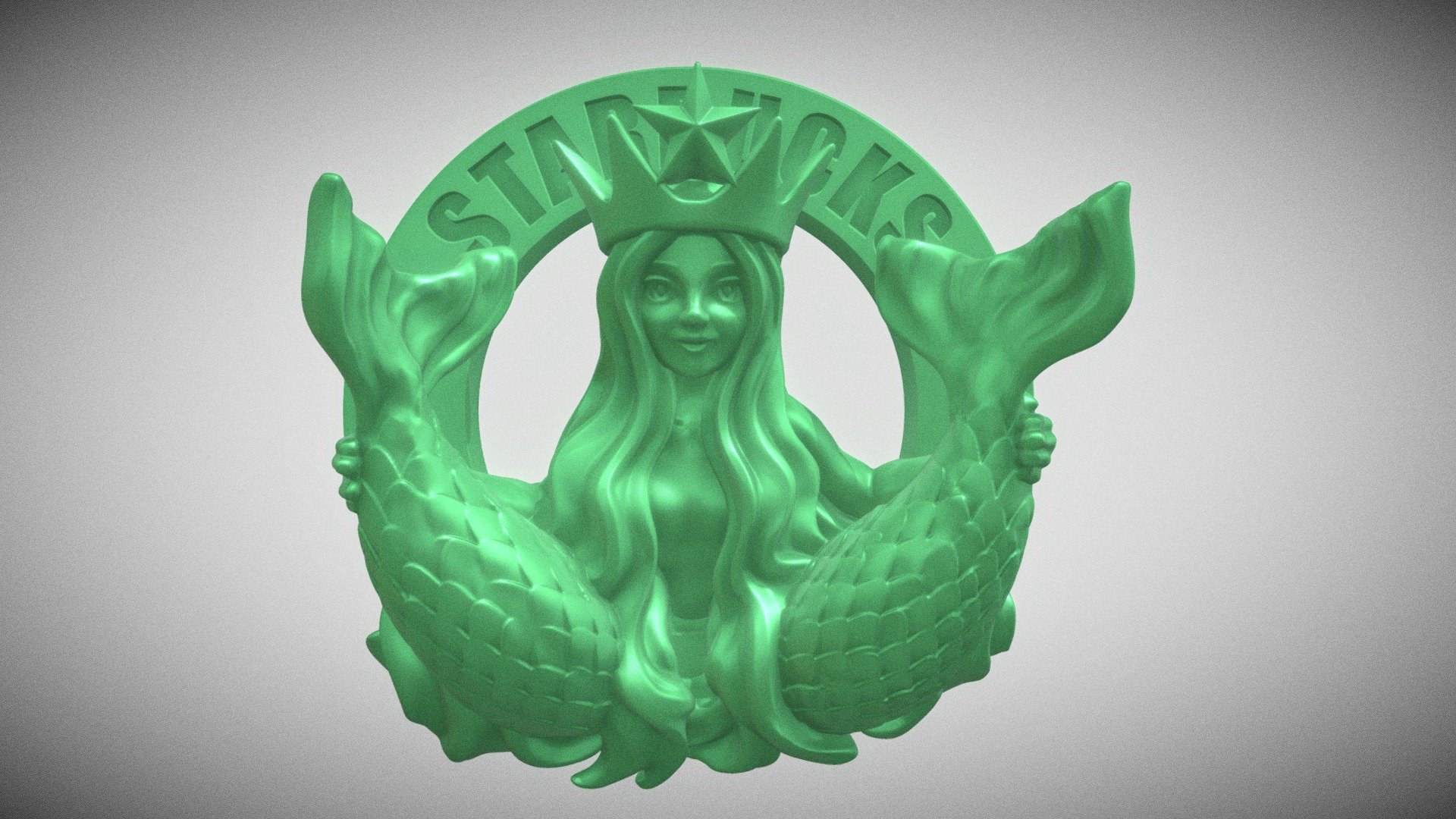 Starbucks 3D LOGO - 3D model by Nemo-MK2 [eaf2582] - Sketchfab