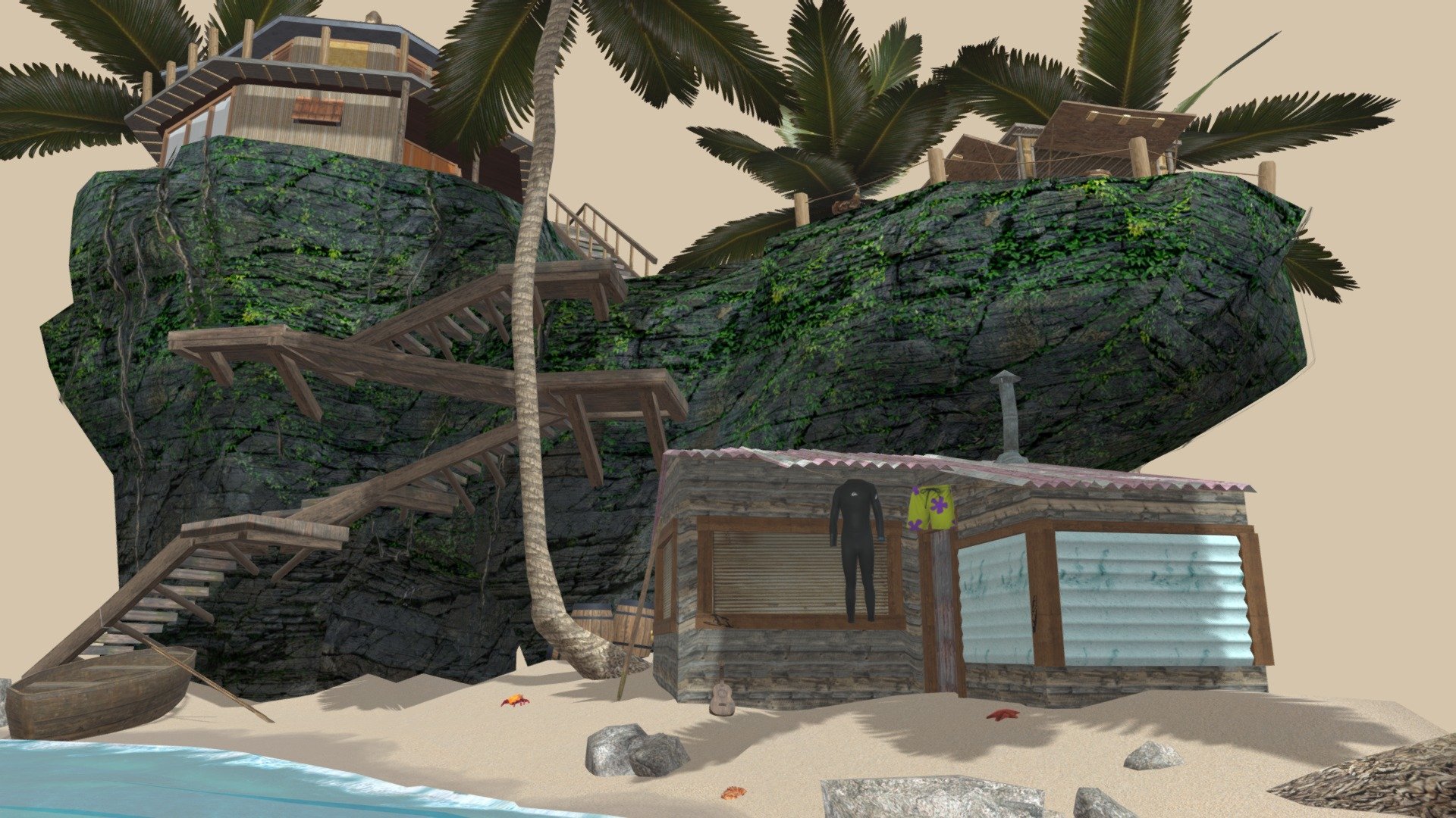 DAE Diorama - By The Ocean - Download Free 3D model by Lander ...