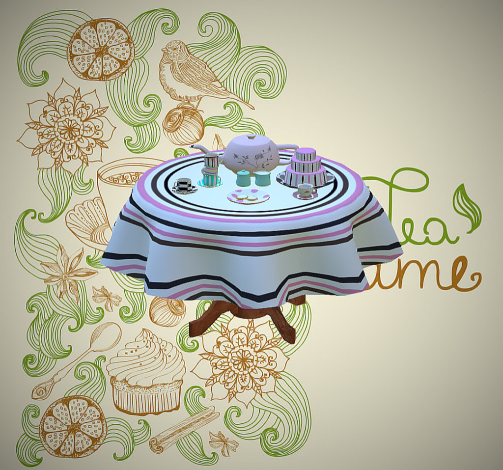 Tea Party - 3D model by PlattIntroTo3d [eaf44af] - Sketchfab