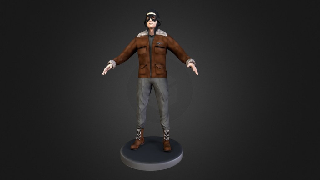 Pilot - 3D model by Agnieszka [eaf5247] - Sketchfab