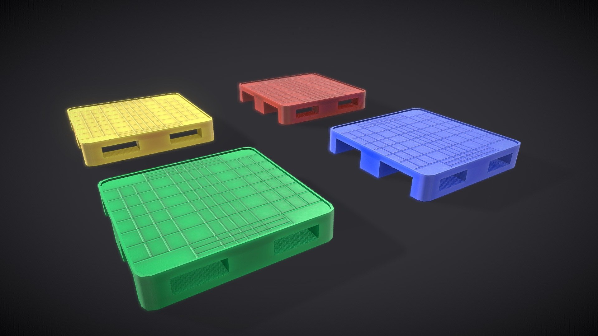 Plastic Pallets Pack - Buy Royalty Free 3D model by StellarX [eaf6198 ...