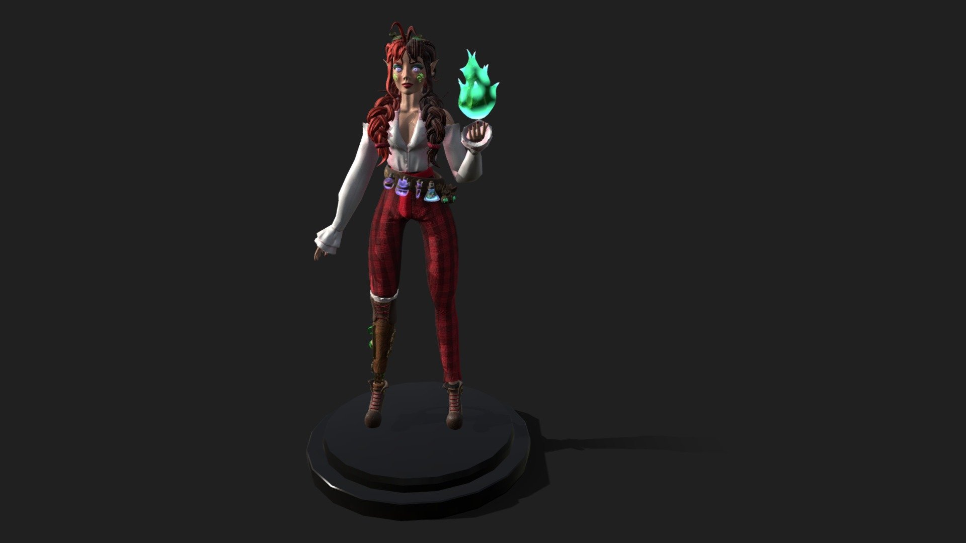 Alchemist Elf Styled Pose - 3D model by Elwinn (@CyrielleR) [eaf90e8 ...