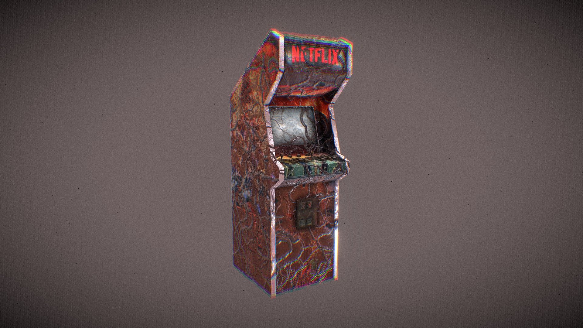 Stranger things Damaged Arcade Machine - 3D model by JBMartinez ...
