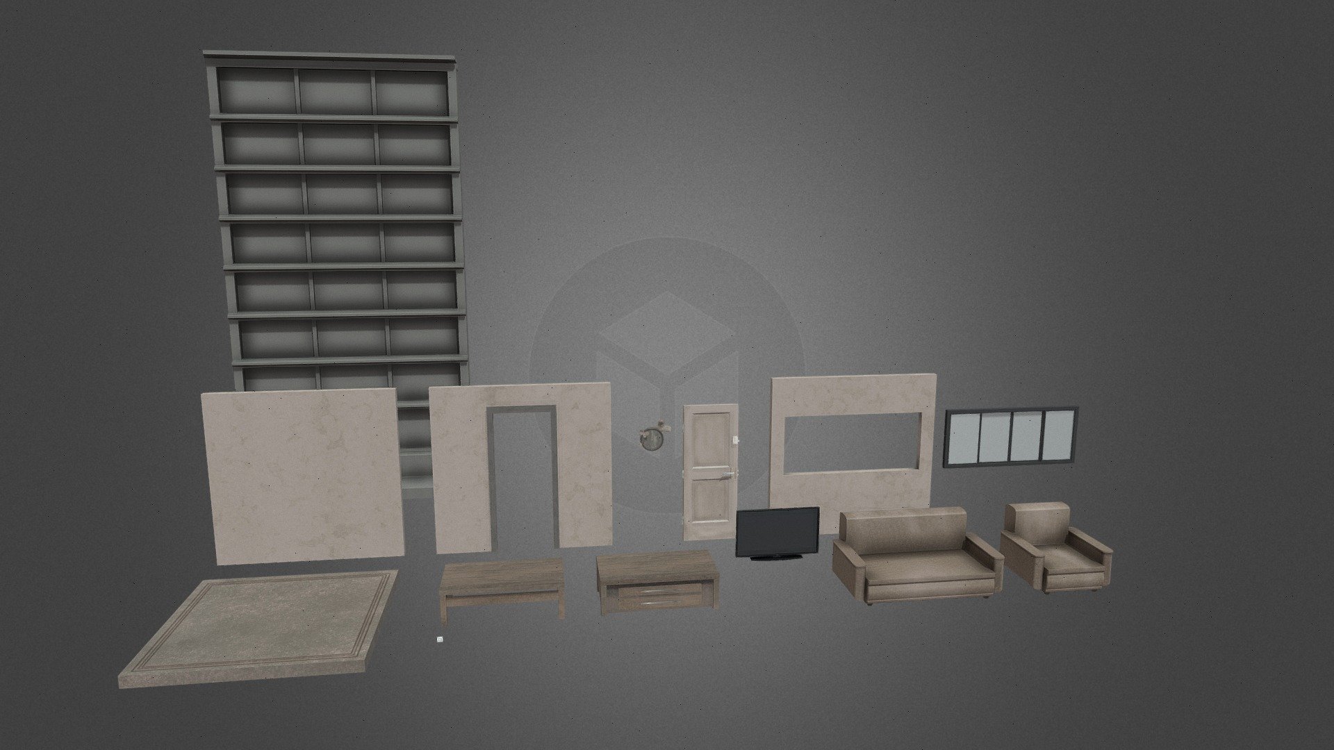 Living room Asset Pack - Download Free 3D model by shadowdraak [eafcacc ...