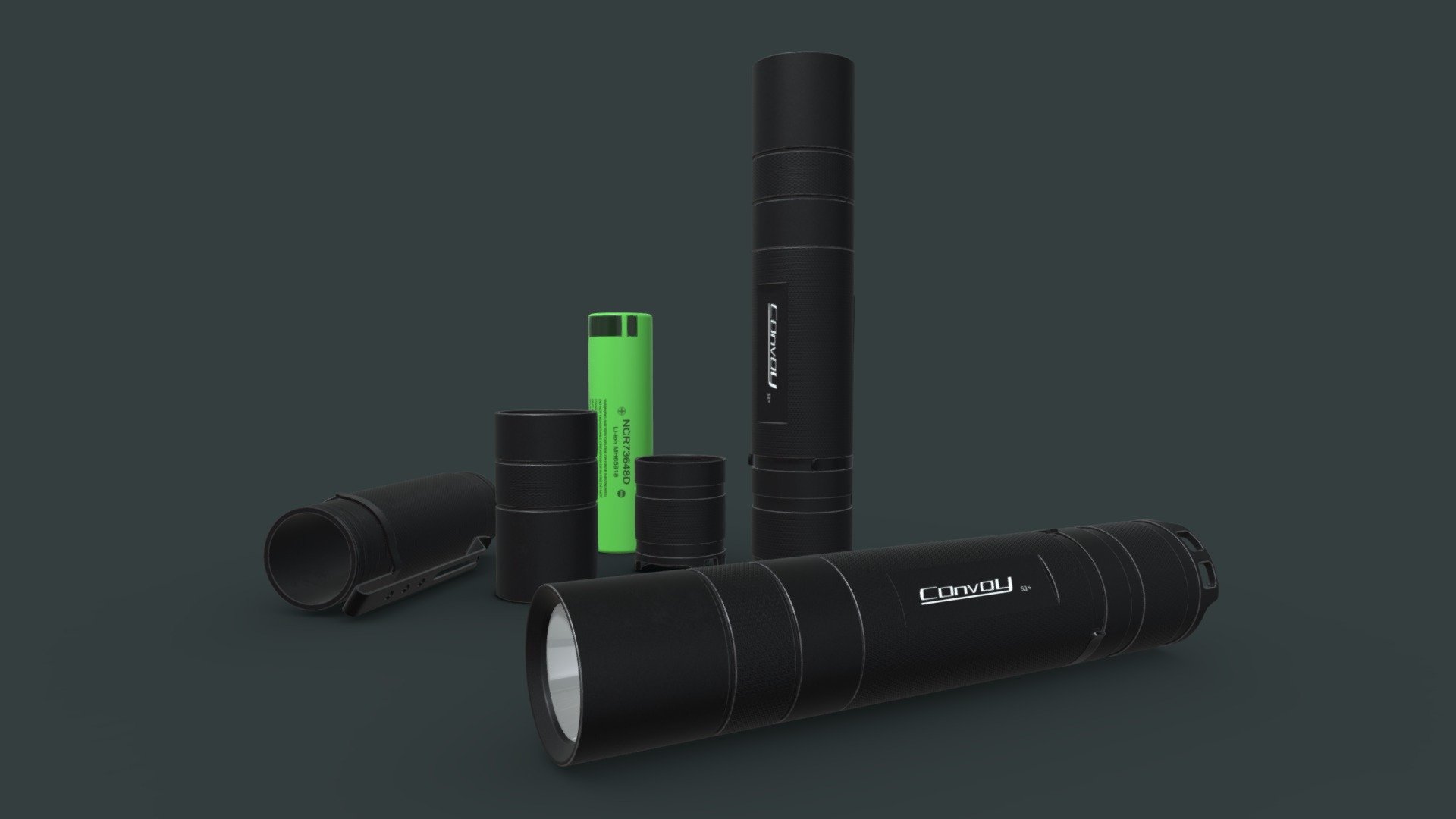 Convoy Flash light - 3D model by Denis_Niko (@denisniko) [eafce0d ...