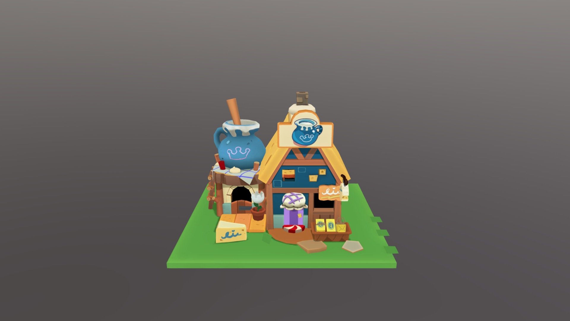 Dairy Factory - 3D model by Van_Pham (@phamvan) [eafd7b9] - Sketchfab