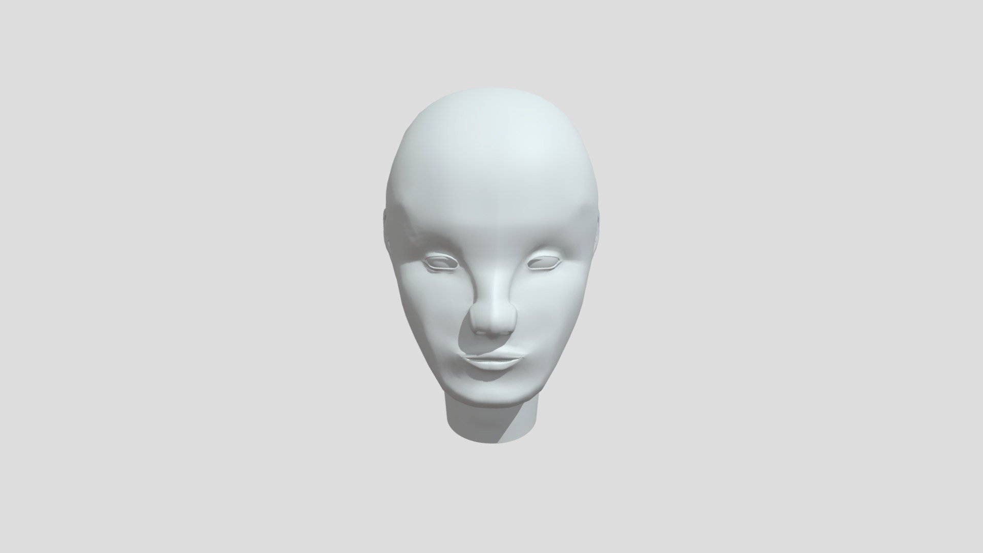 Lady Face - 3D model by Karthik Praveen (@karthikpraveen) [eafe69d] - Sketchfab