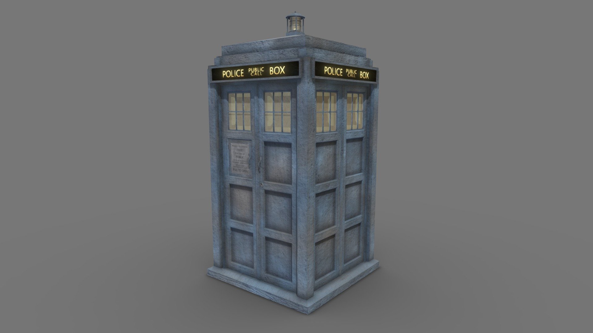 TARDIS 2005-2010 - 3D model by Agher_DP [eb01d79] - Sketchfab