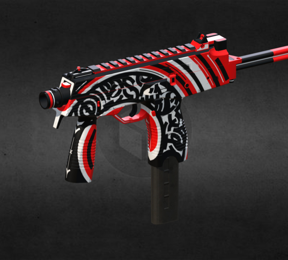 MP9 Calligraphy - 3D model by cursorYX [eb07dc1] - Sketchfab