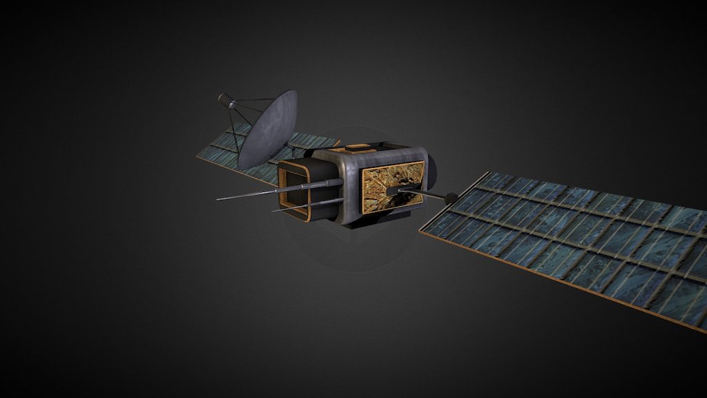 Low Poly Satellite - 3D model by MatheyRhio [eb084c4] - Sketchfab